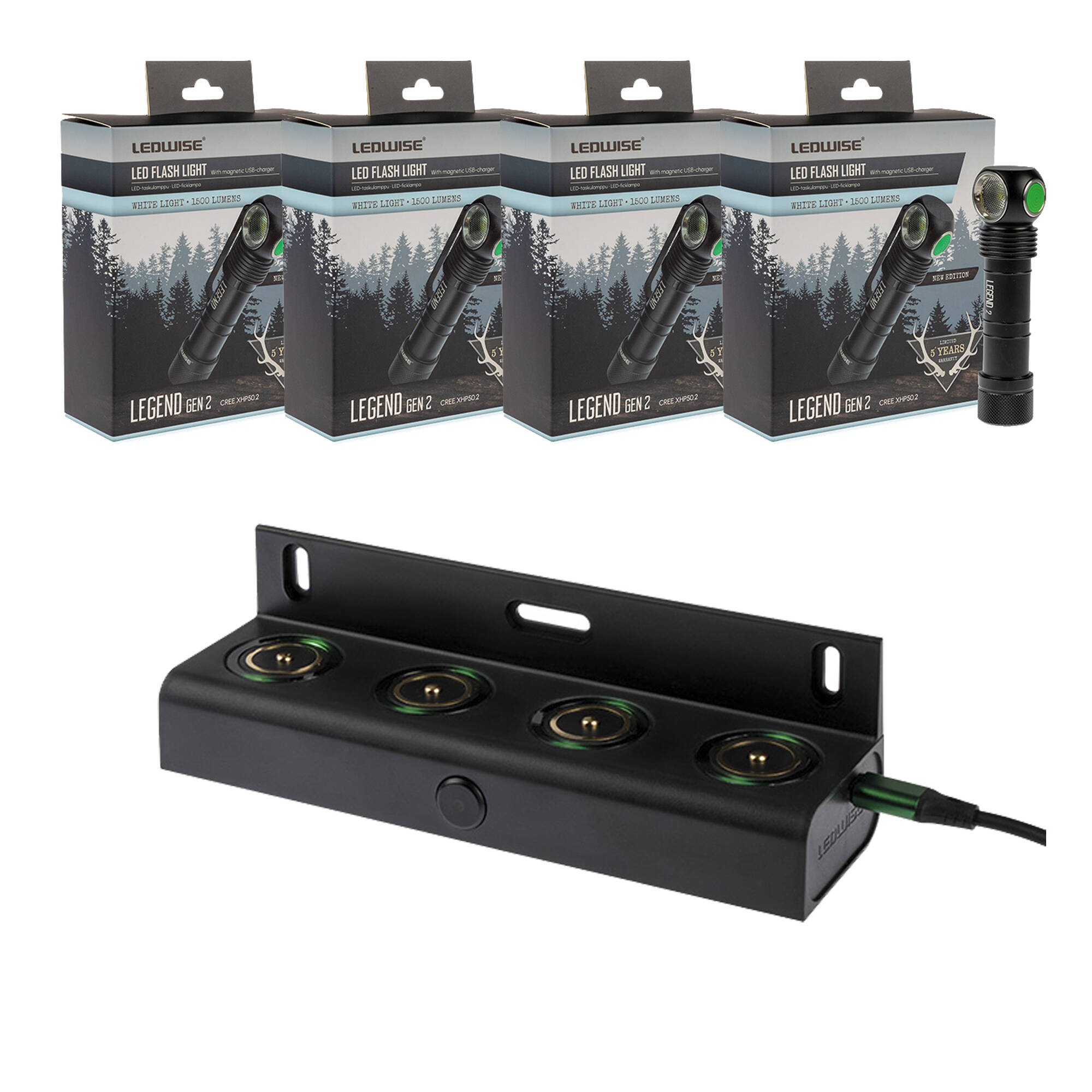 Ledwise Legend Gen2 X4 combo pack - Lumise.se webbutik