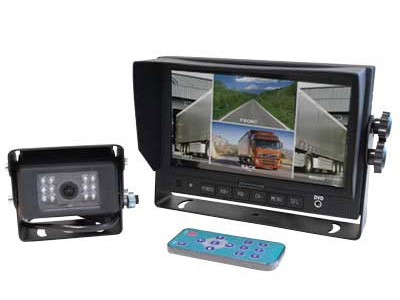 Backkamera kit med 7" display S-Vision Automatiskt kameraskydd + värme ...